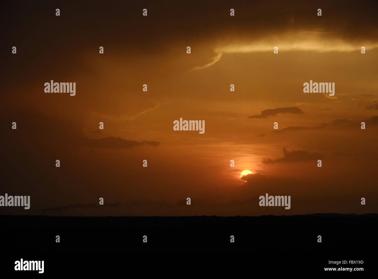 dramatic dark cloudy sunset Stock Photo - Alamy