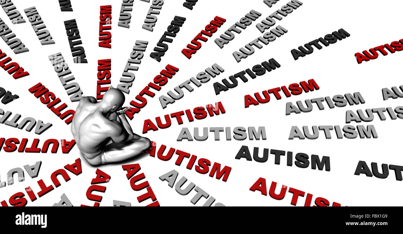 Suffering From Autism with a Victim Crying Male Stock Photo - Alamy