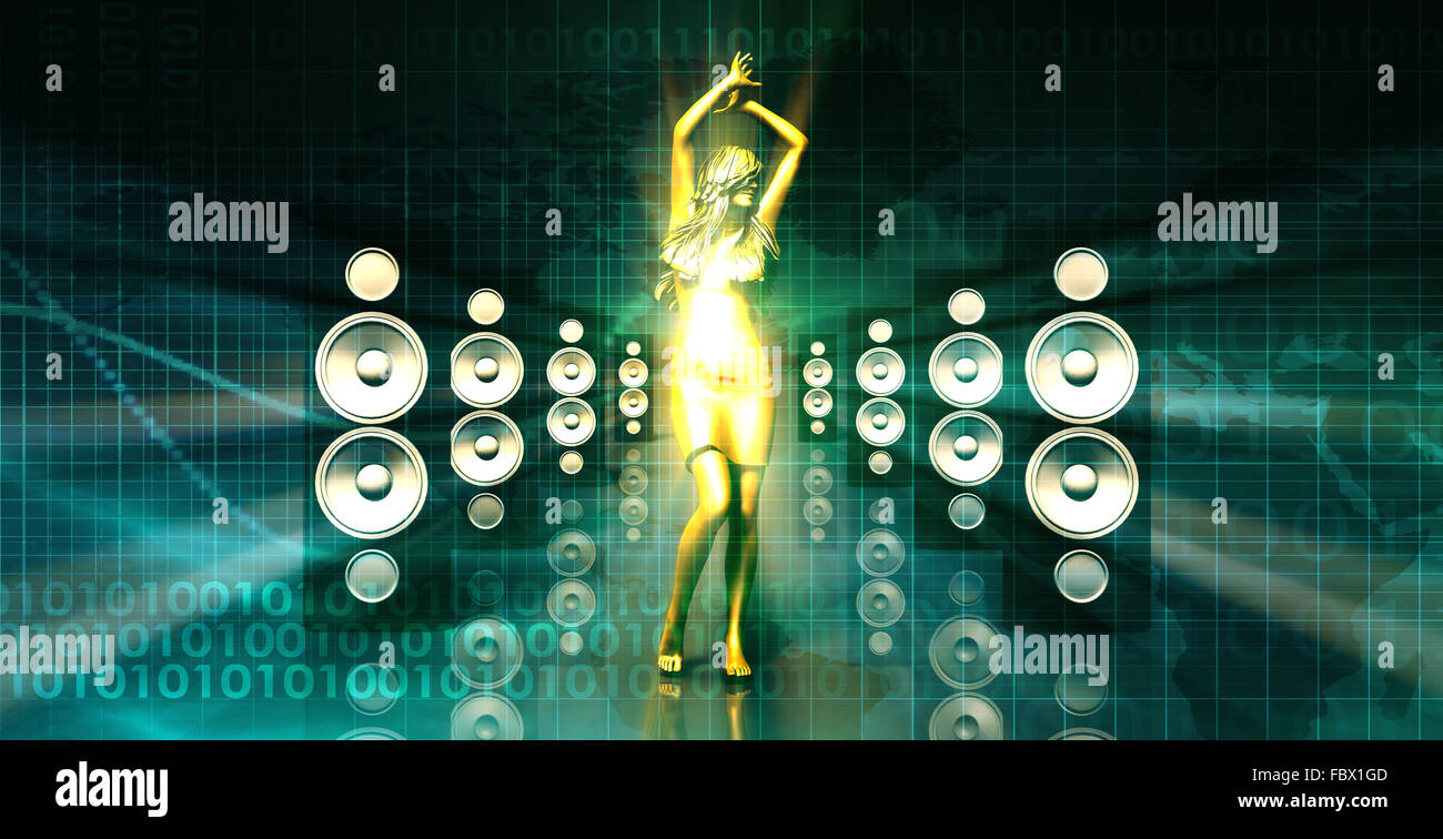 Abstract Music Dance Background for a Music Event Stock Photo - Alamy