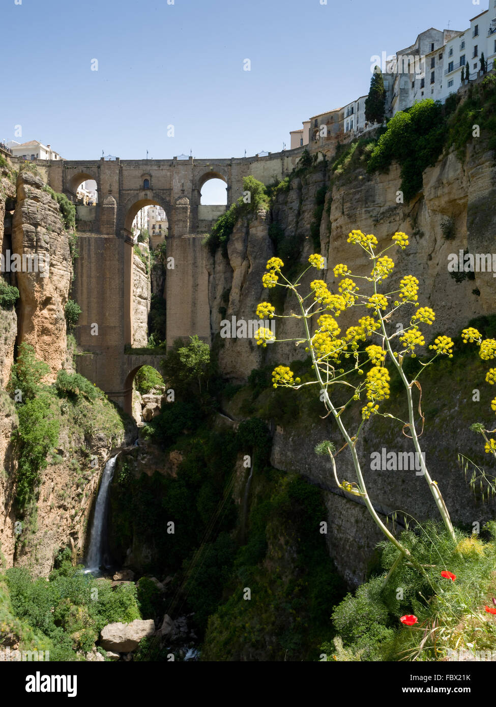 View of Ronda New Bridge Stock Photo - Alamy