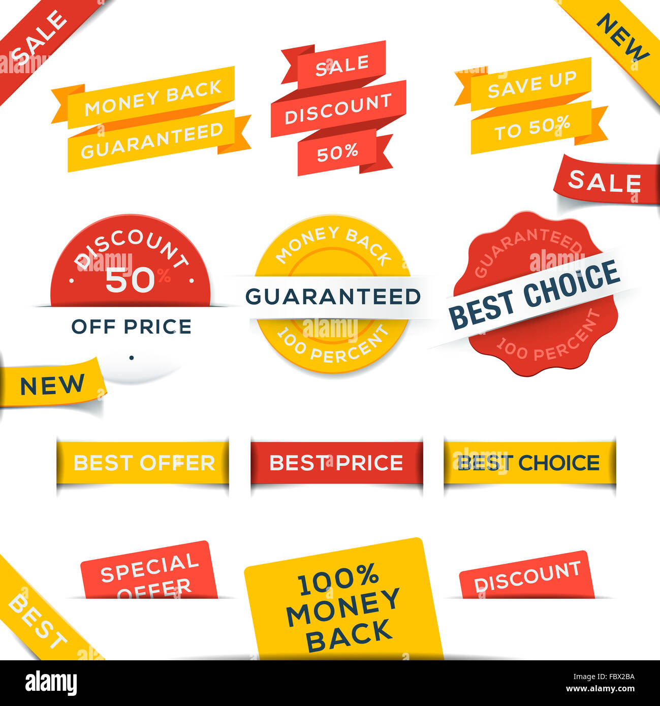 Set of vector badges and stickers Stock Photo - Alamy