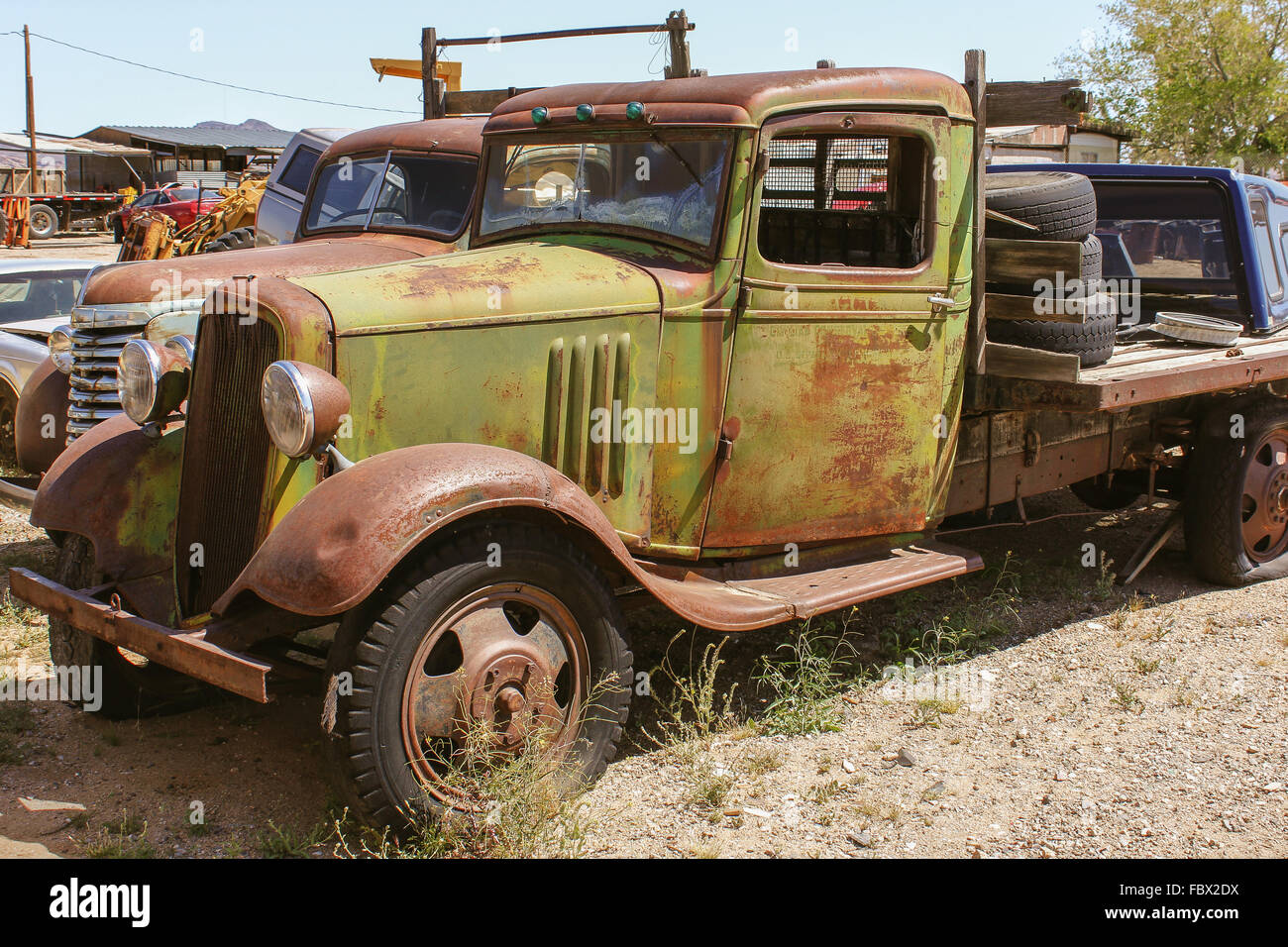 Old American Pickup Stock Photo - Alamy