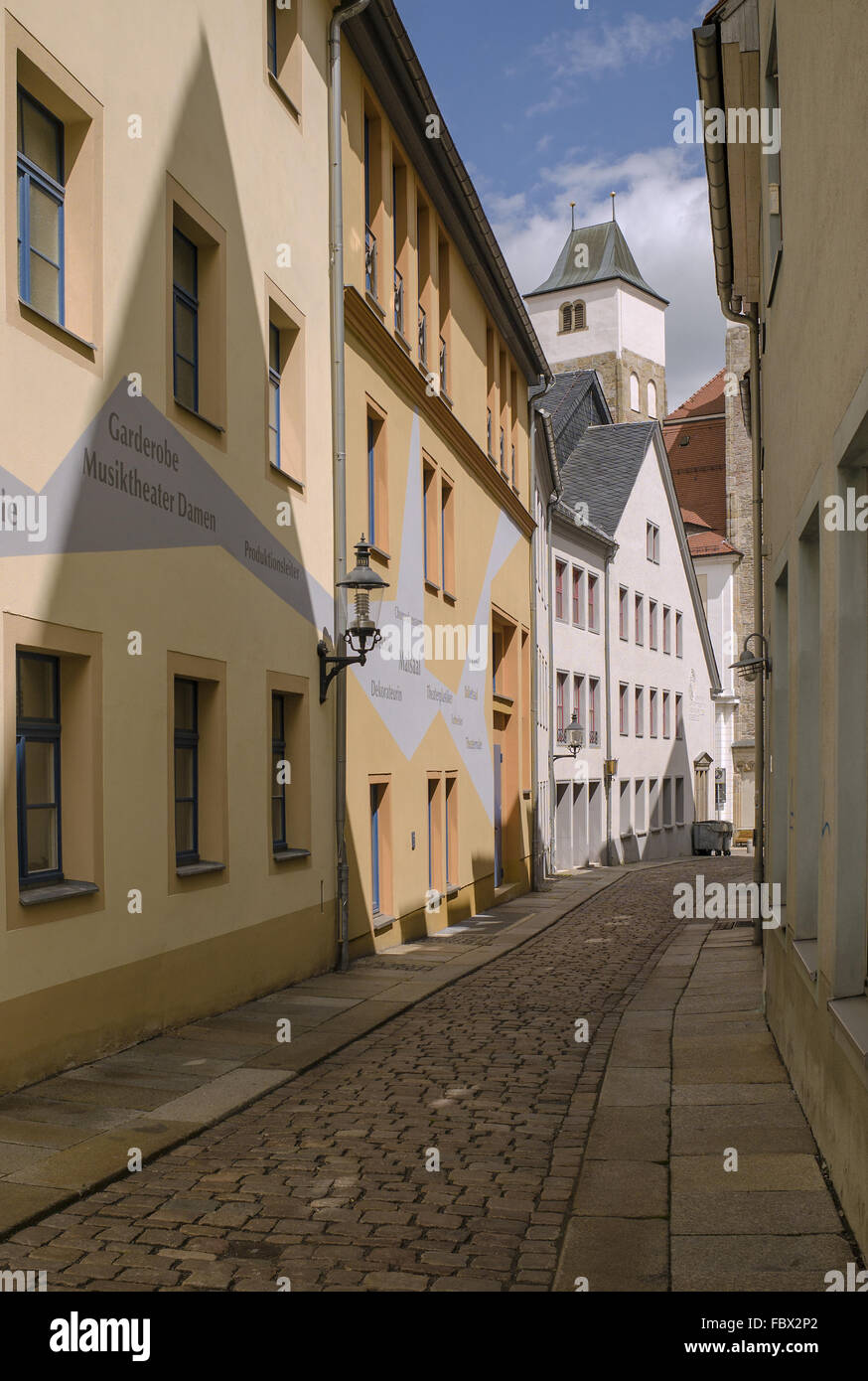 Old town facades of the city of freiberg hi-res stock photography and ...