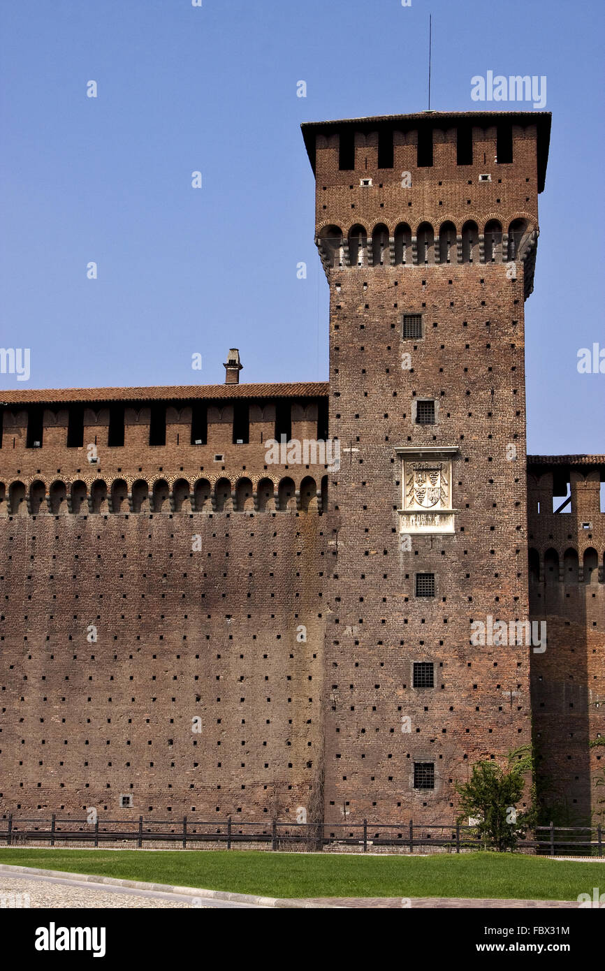 tower castle brick old brown and window Stock Photo - Alamy