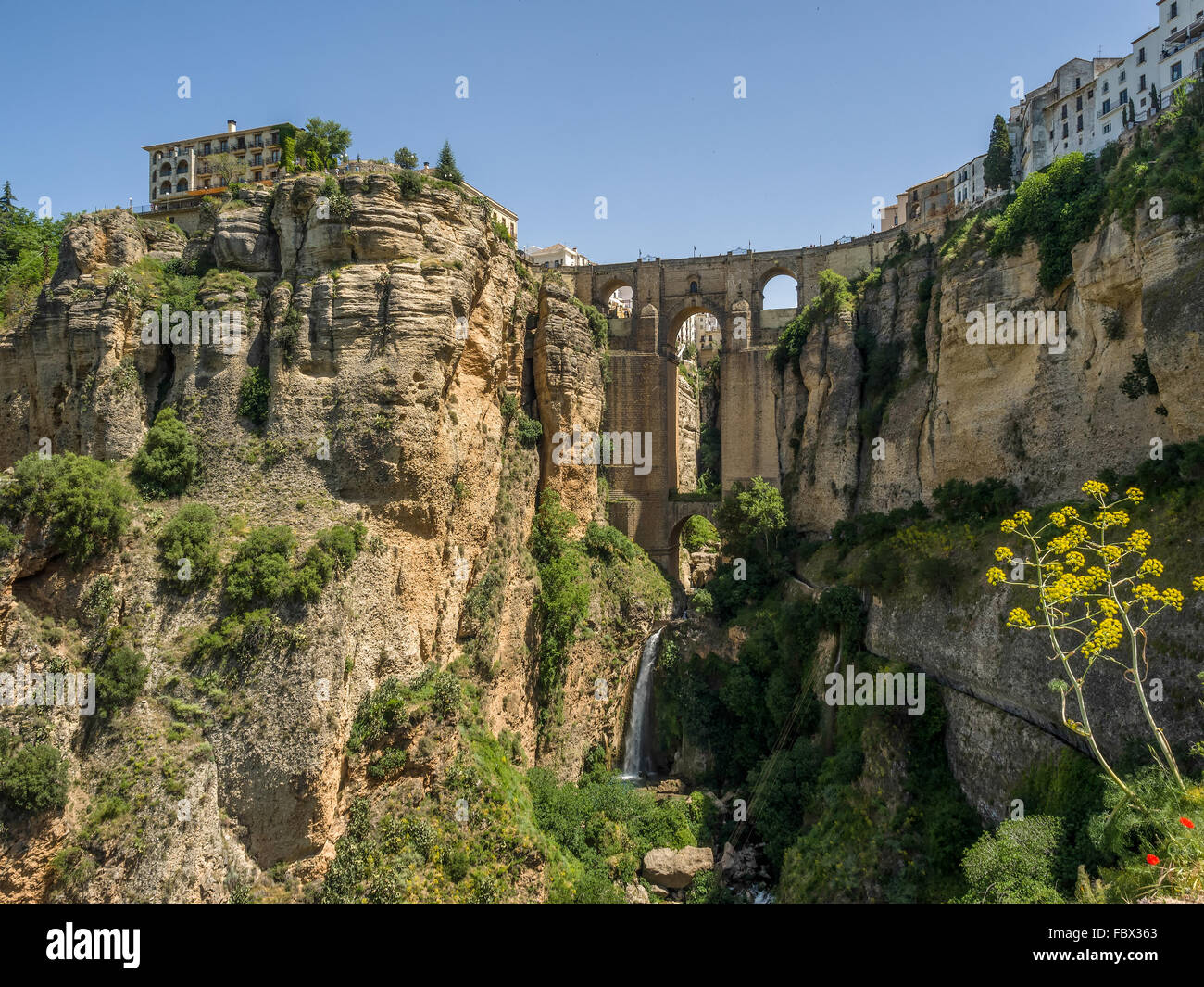 View of Ronda New Bridge Stock Photo - Alamy