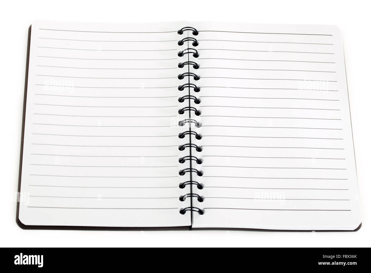 Notebook black lined lying Stock Photo - Alamy