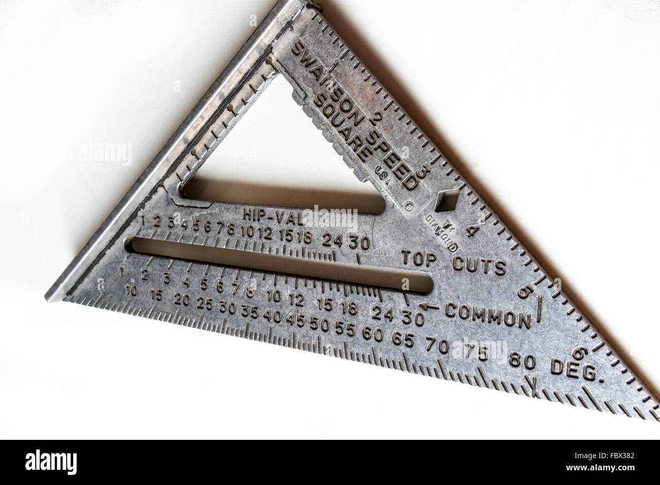 A Carpenters Speed Square Stock Photo - Alamy