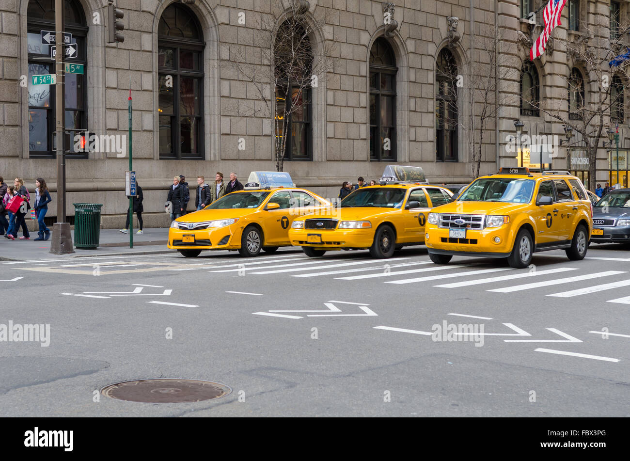 New York Taxis Stock Photo - Alamy
