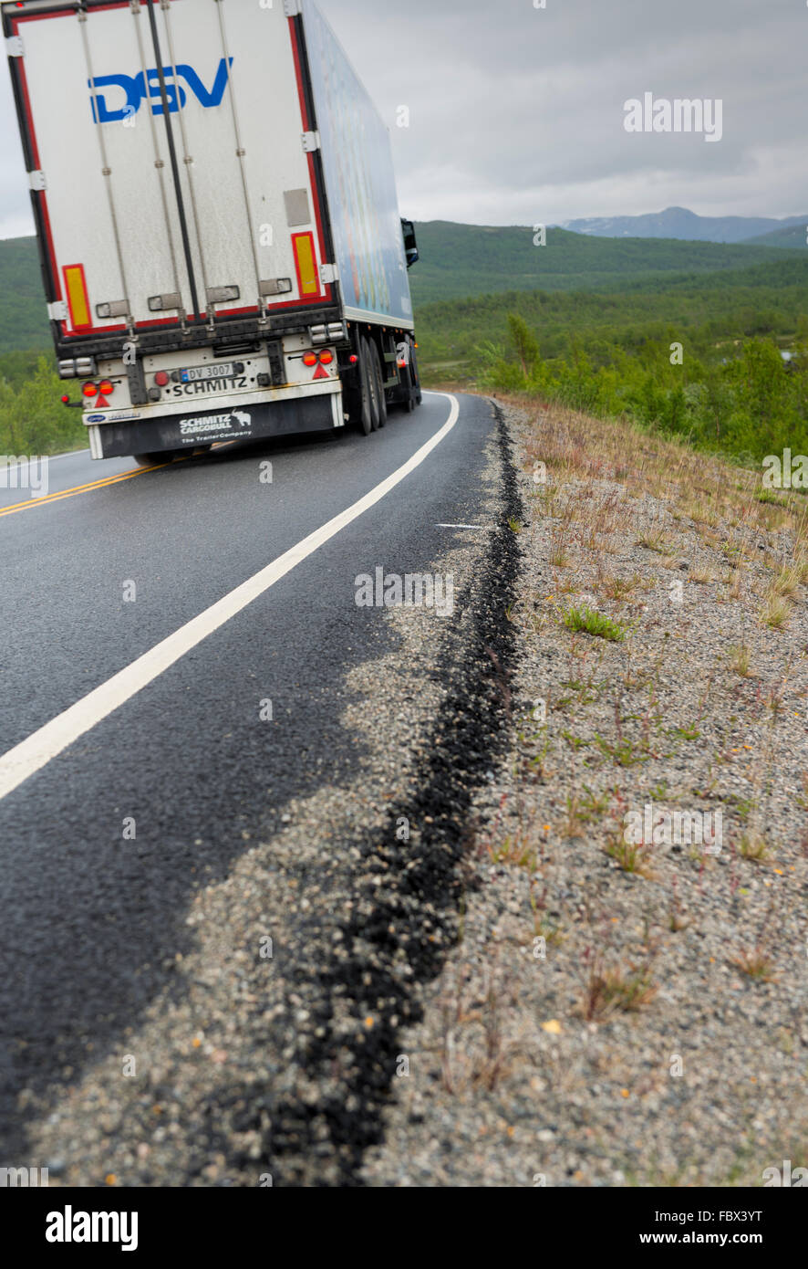 Truck travelling along road hi-res stock photography and images - Alamy