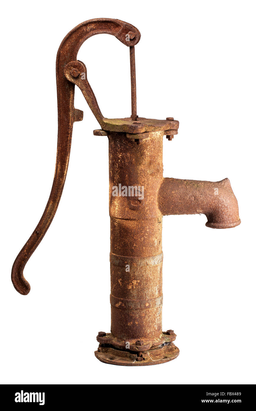 Rusty water pump Stock Photo - Alamy