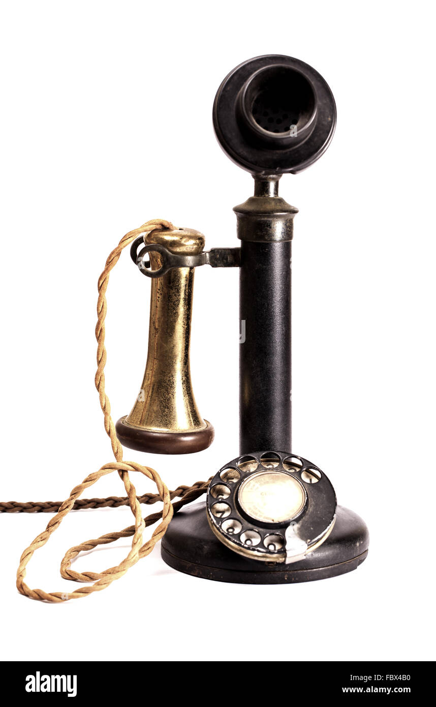 Ancient telephone Cut Out Stock Images & Pictures - Alamy