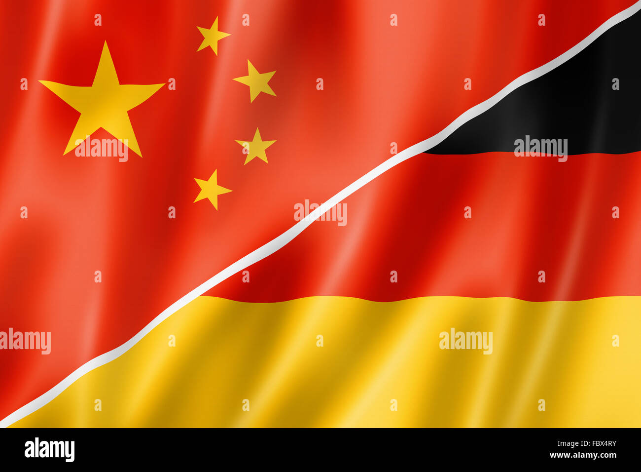China and Germany flag Stock Photo - Alamy