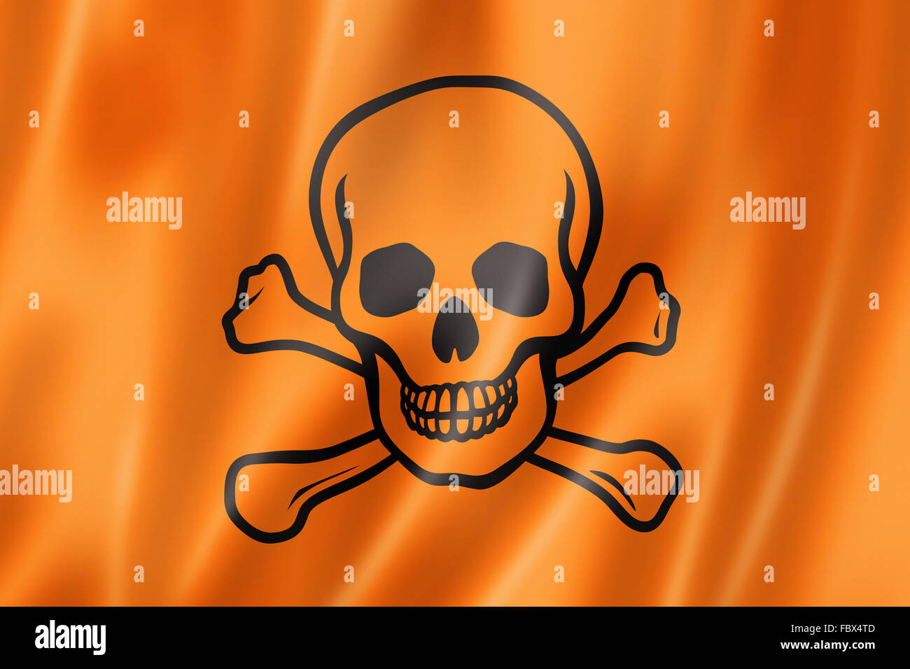 Danger toxic skull yellow sign hi-res stock photography and images - Alamy