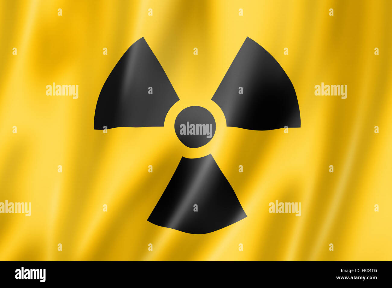radioactive nuclear symbol flag Stock Photo - Alamy