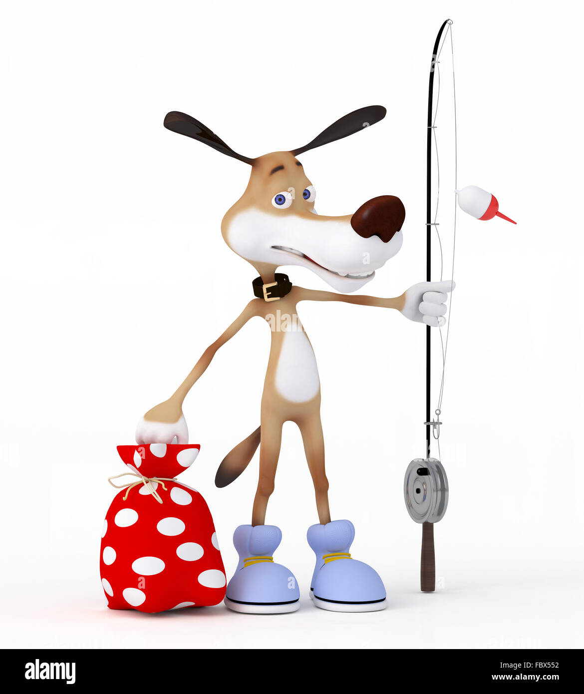 Fishing rod and dog Cut Out Stock Images & Pictures - Alamy