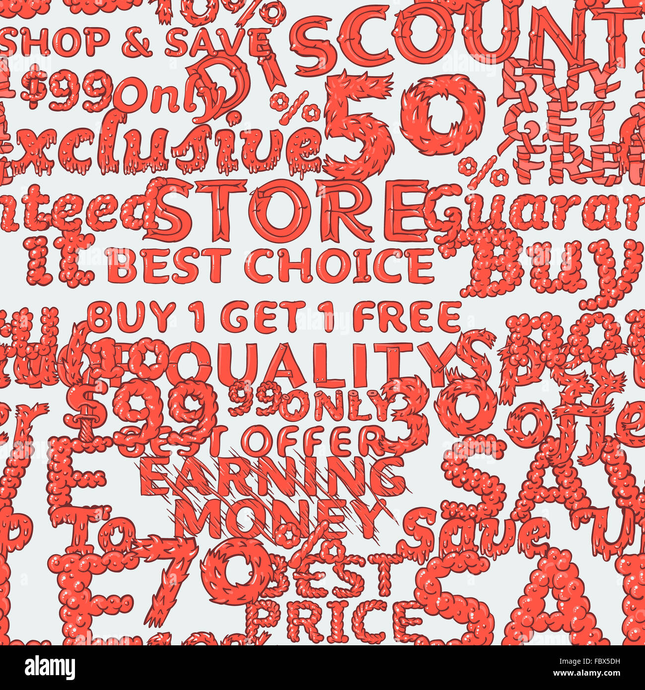 Seamless sale discount pattern Stock Photo - Alamy