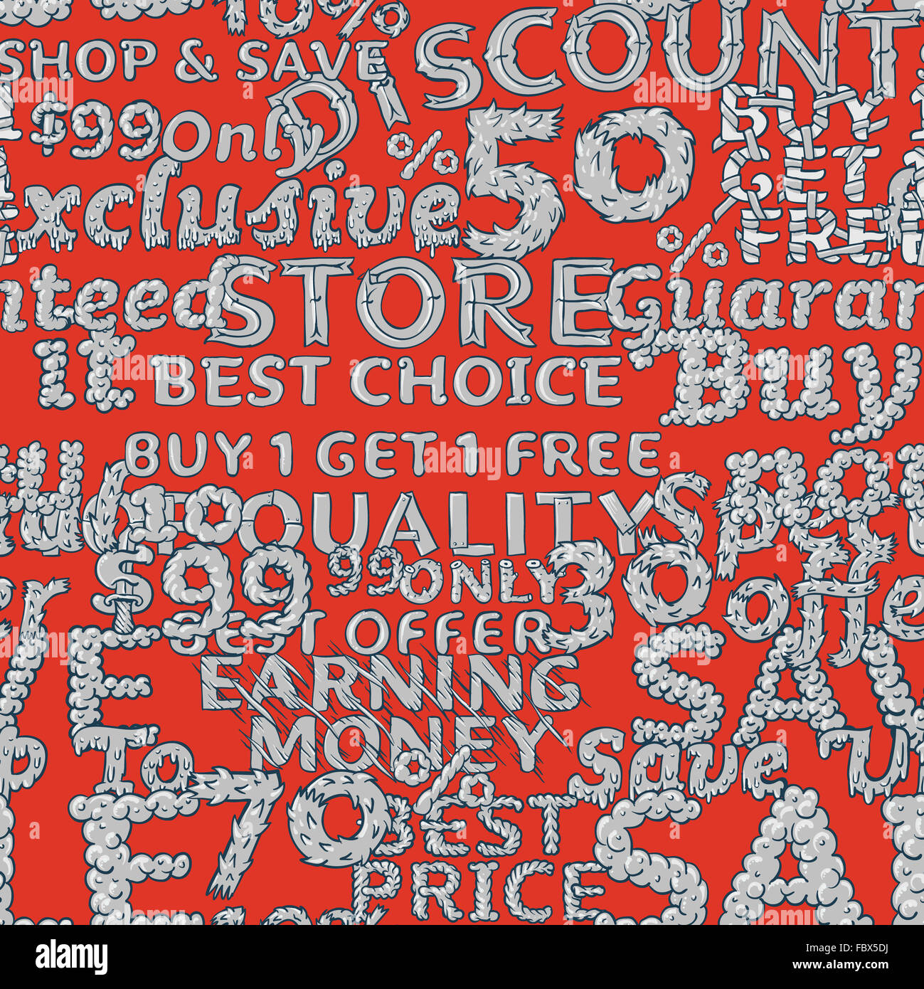 Seamless sale discount pattern Stock Photo - Alamy