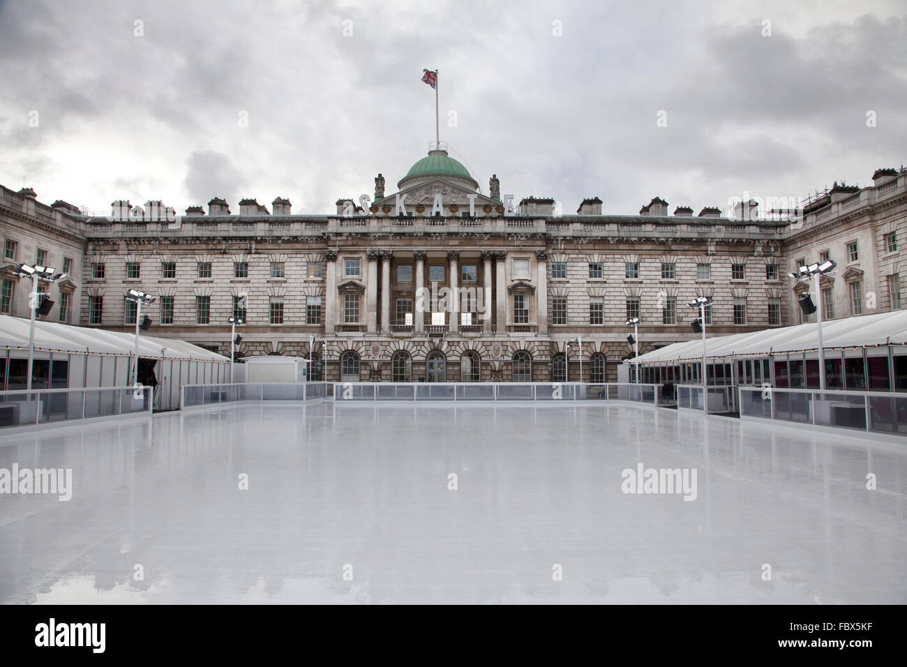 Somerset House Ice Rink, annual winter ice rink on the courtyard of ...