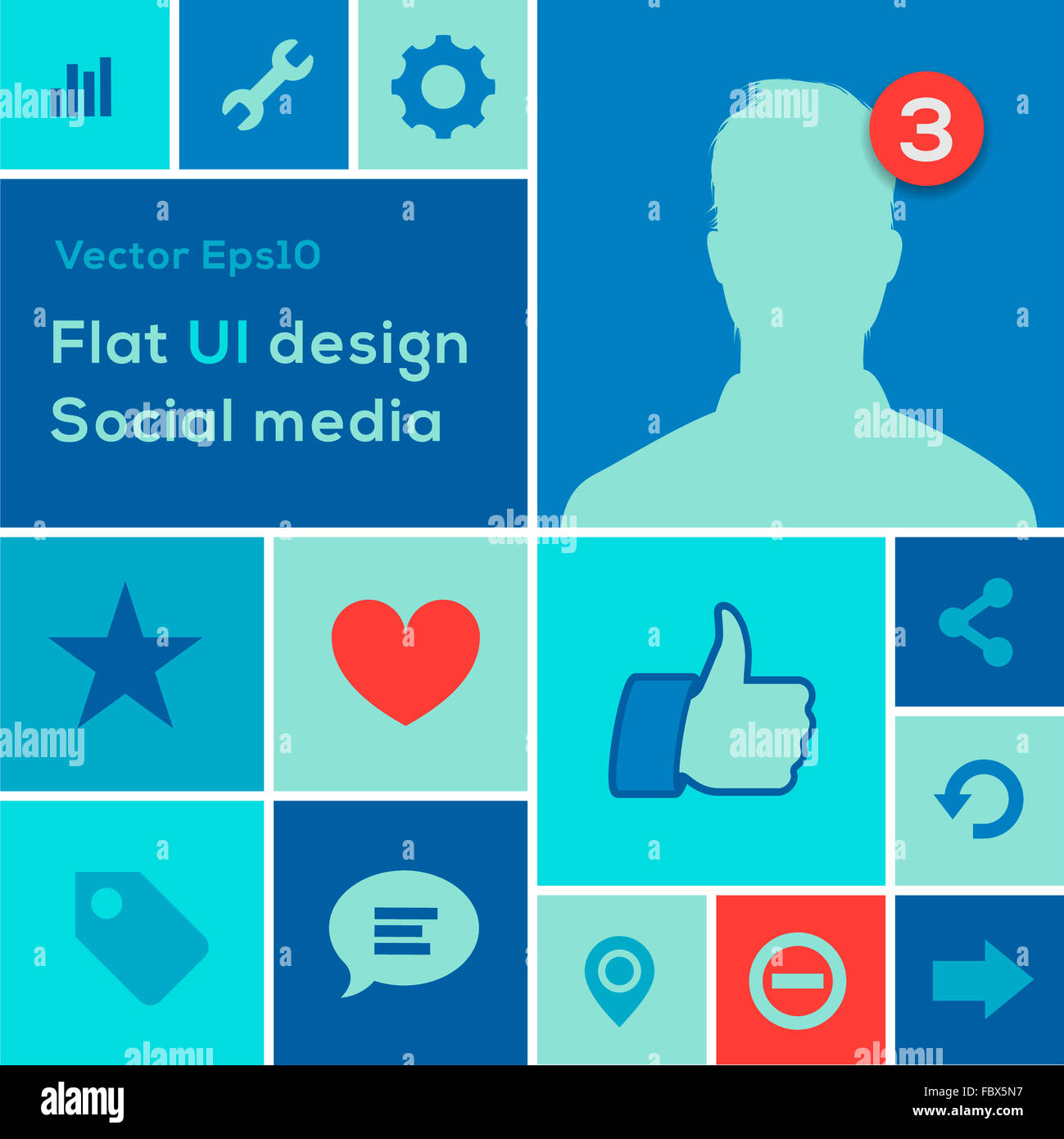 Flat ui design hi-res stock photography and images - Alamy