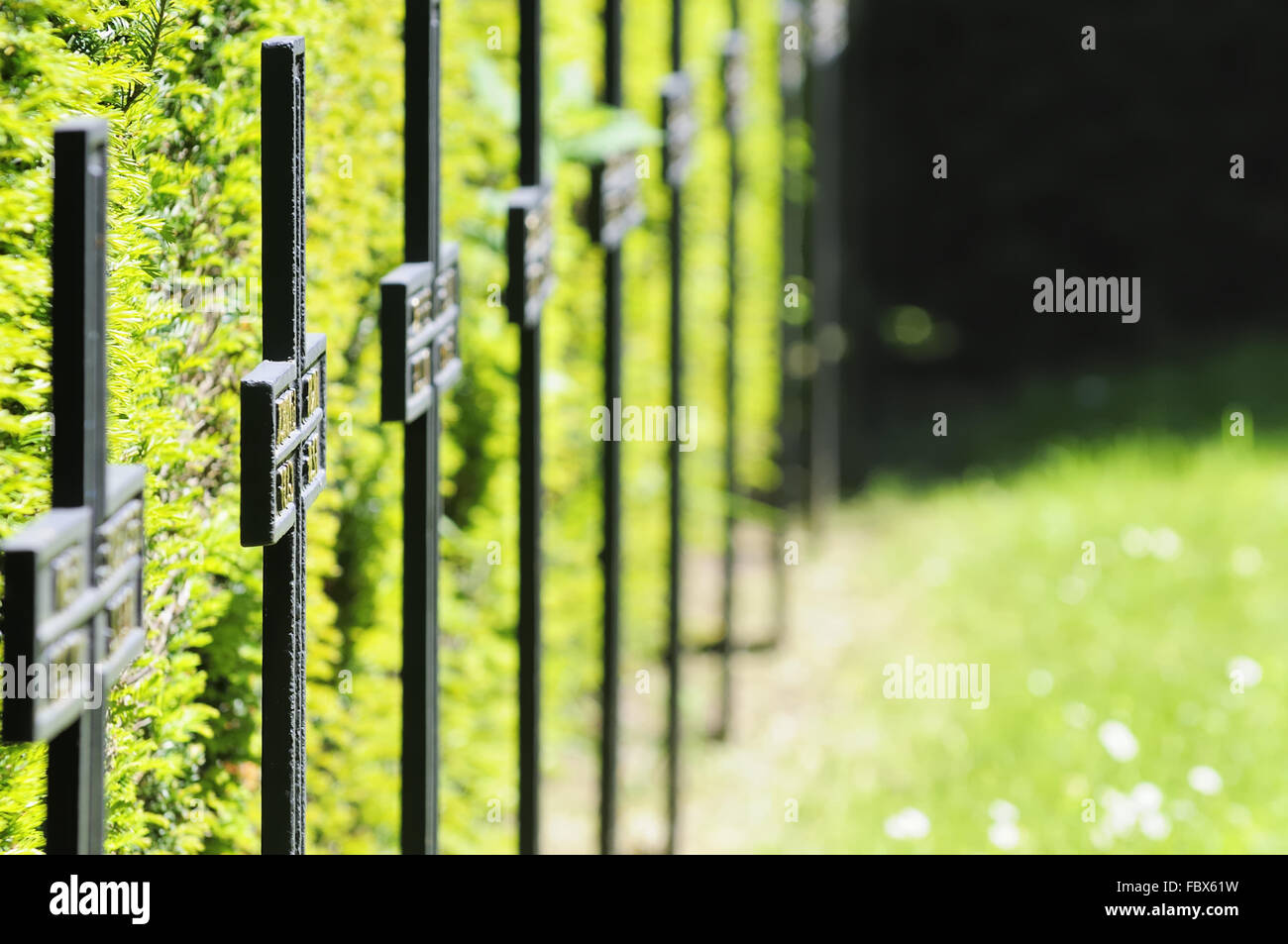 Cemetery metal window hi-res stock photography and images - Alamy