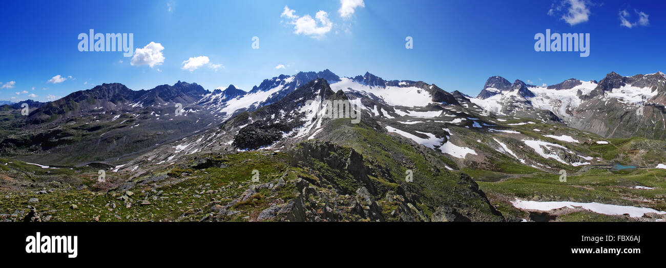 Panoramic View from Piz R6 Stock Photo - Alamy