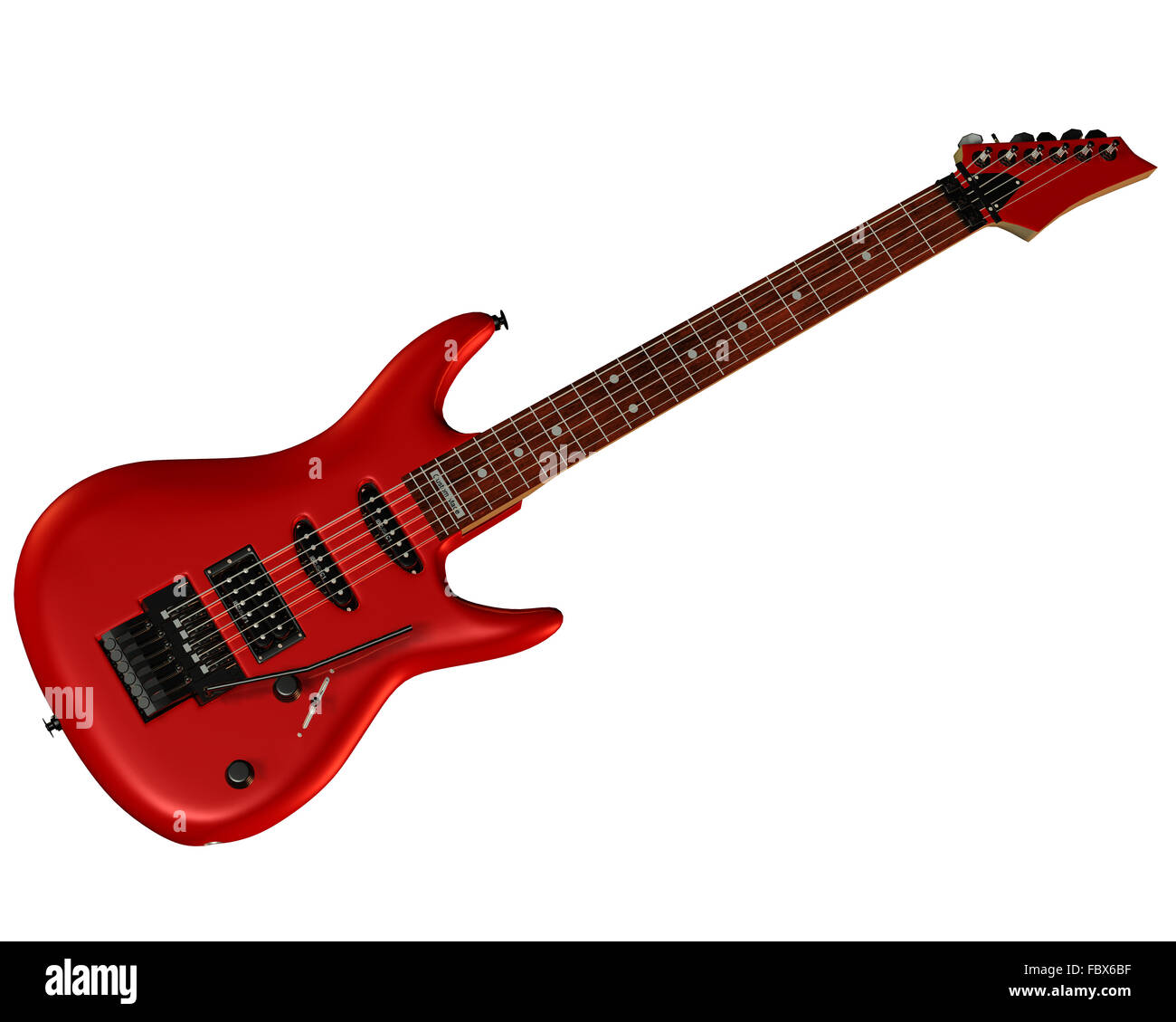 Red electric guitar Stock Photo - Alamy