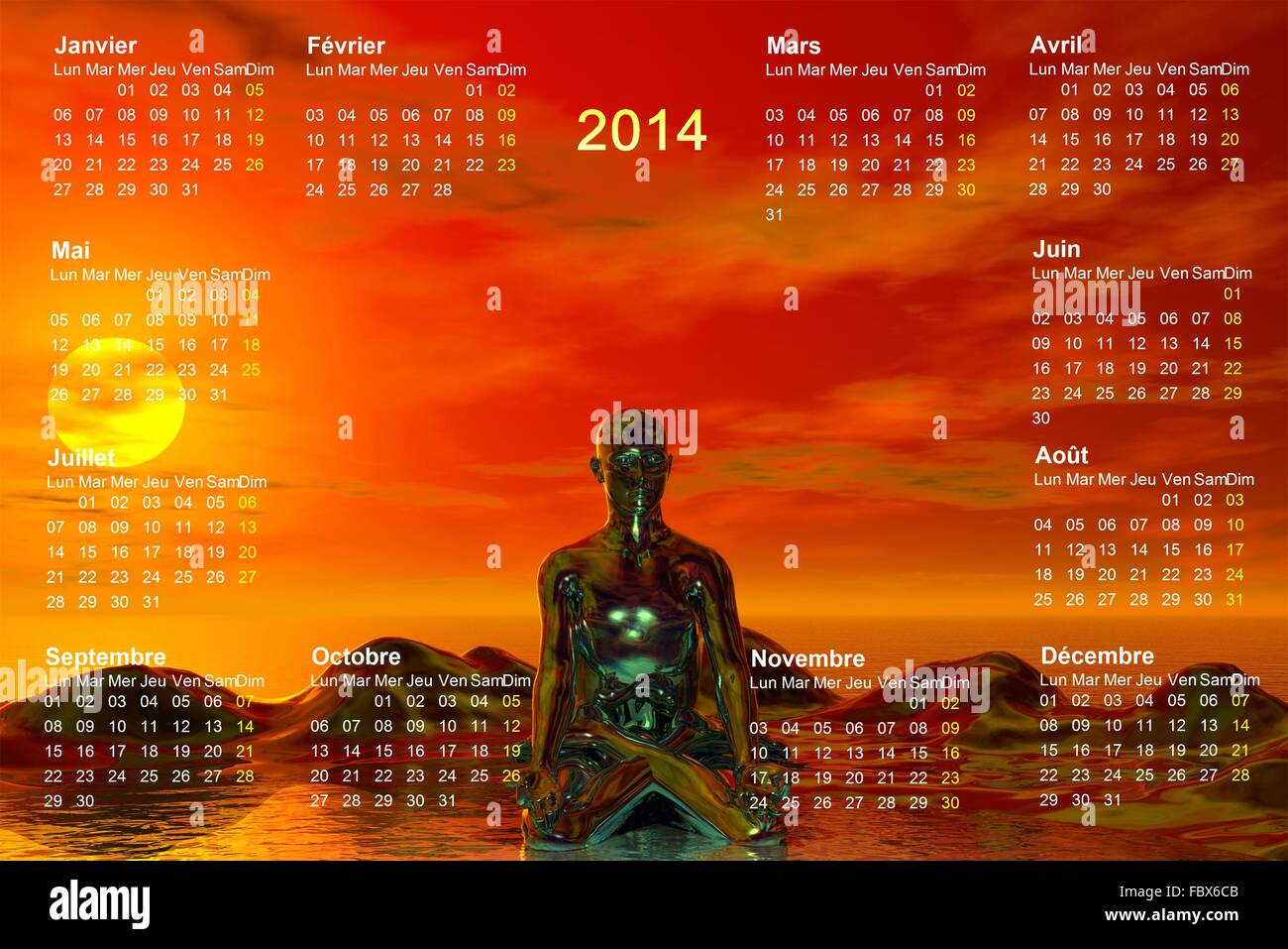 Calendar 2014 hi-res stock photography and images - Alamy