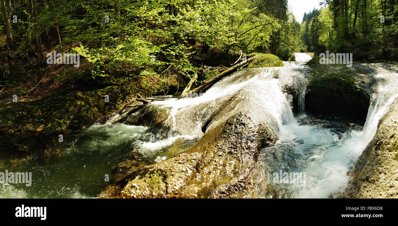 The Argen in the Ice Ravine Stock Photo - Alamy