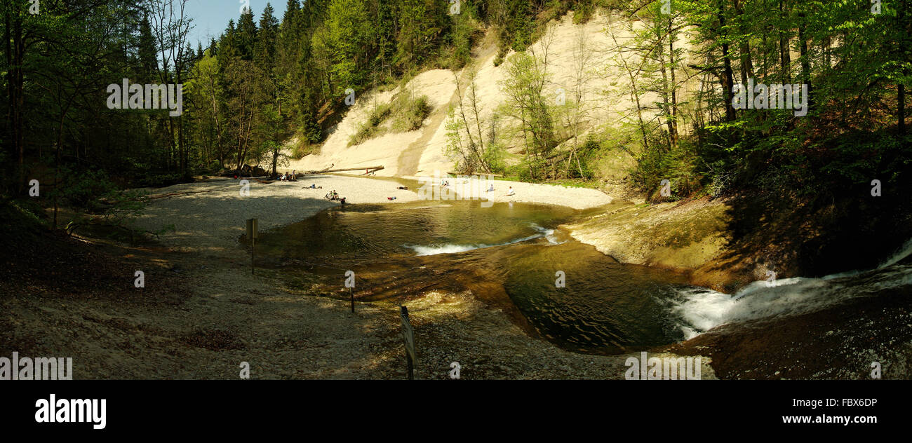 The Argen in the Ice Ravine Stock Photo - Alamy