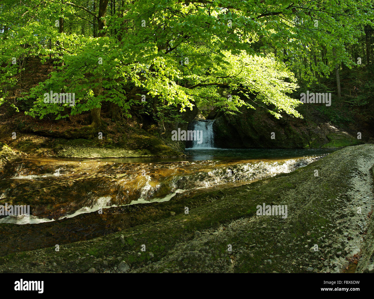 Waterfall - The ΓÇ£ArgenΓÇ¥ - Ice Ravine Stock Photo - Alamy