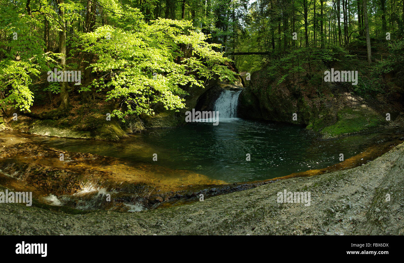 Waterfall - The ΓÇ£ArgenΓÇ¥ - Ice Ravine Stock Photo - Alamy