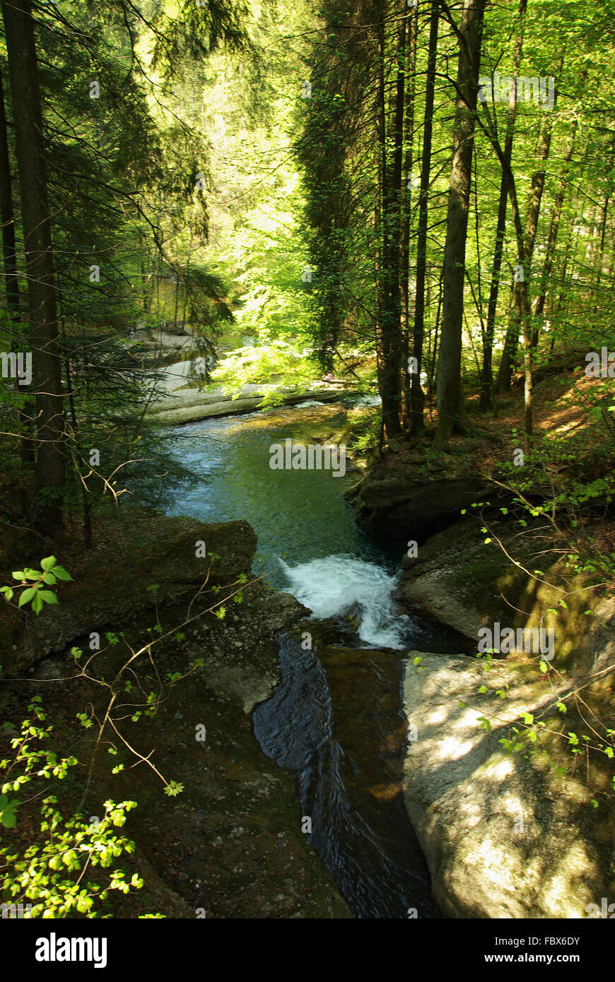 The Argen in the Ice Ravine Stock Photo - Alamy