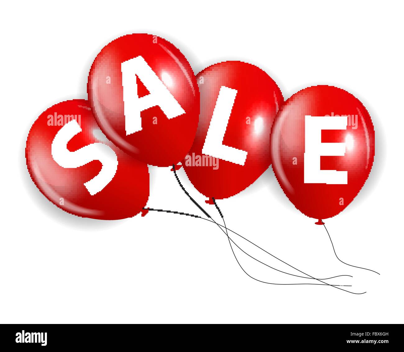 Sale Balloon Sign Vector Illustration Stock Vector Image & Art - Alamy