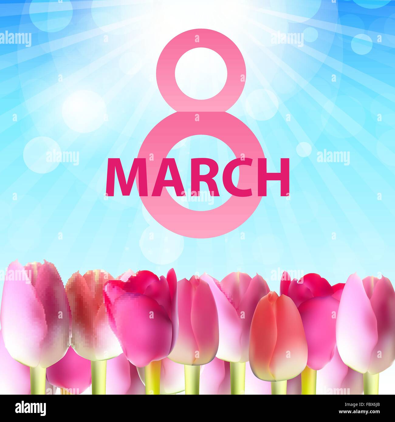 Poster 8 March Card Vector Illustration Stock Vector Image & Art - Alamy