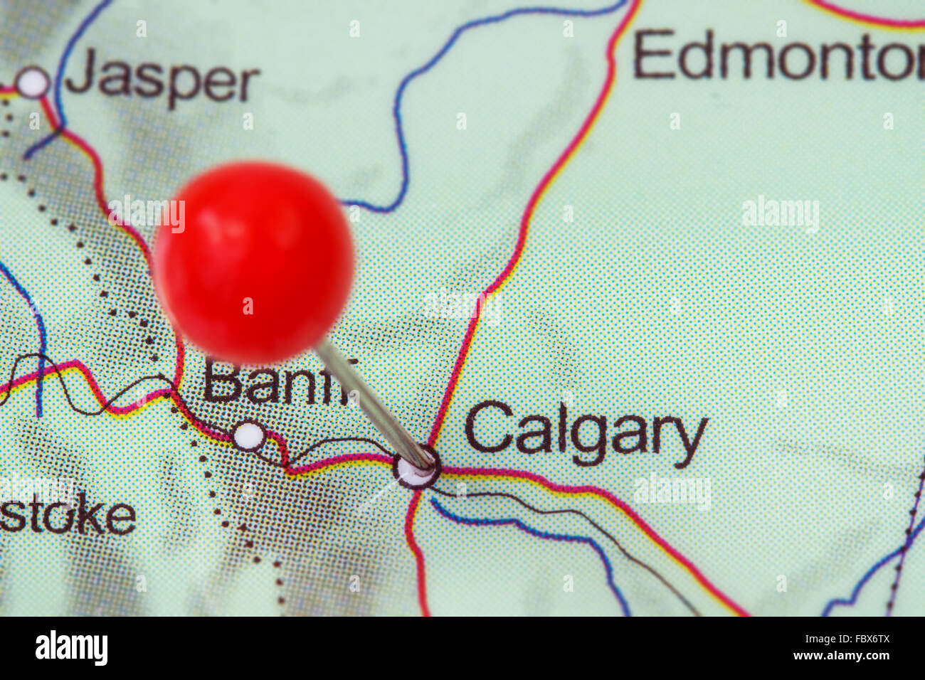 Calgary map hi-res stock photography and images - Alamy