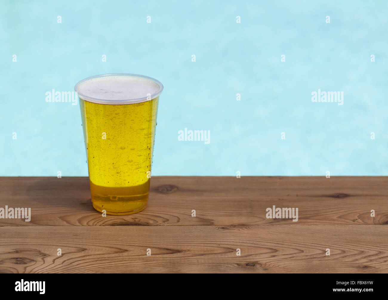 Golden lager beer in disposable hi-res stock photography and images - Alamy