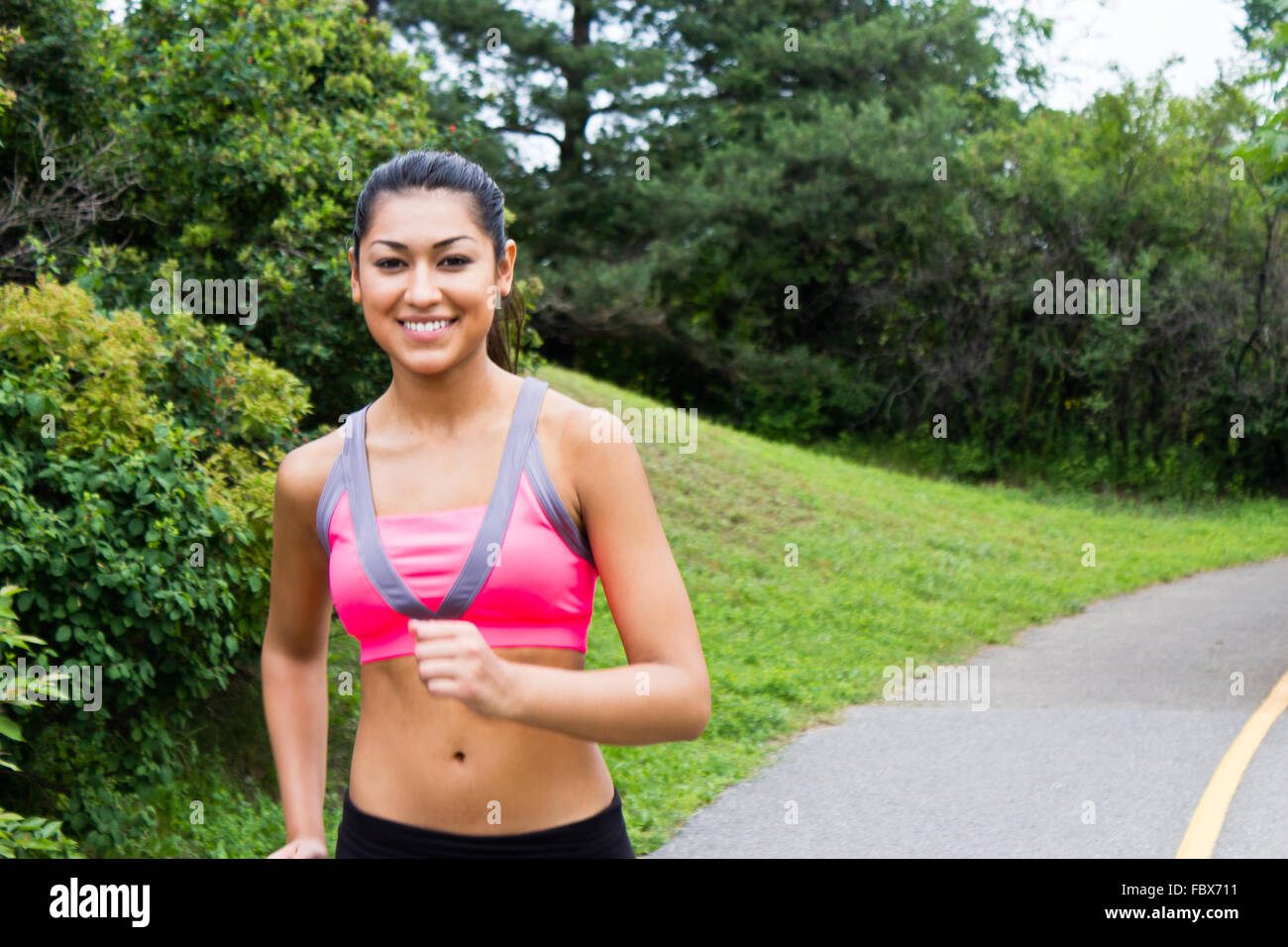 Smiling running hi-res stock photography and images - Alamy