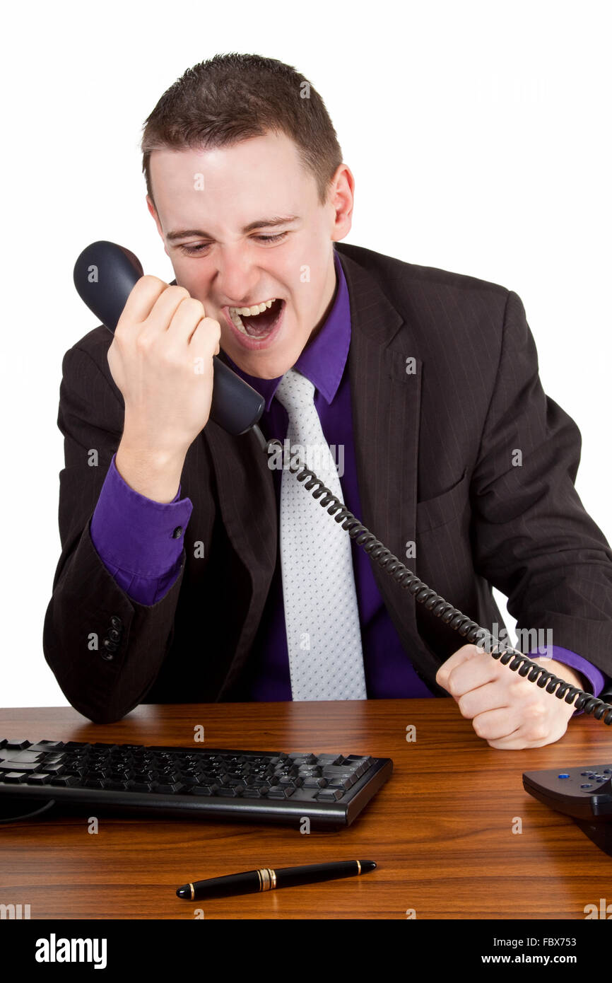 Portrait angry male customer hi-res stock photography and images - Alamy