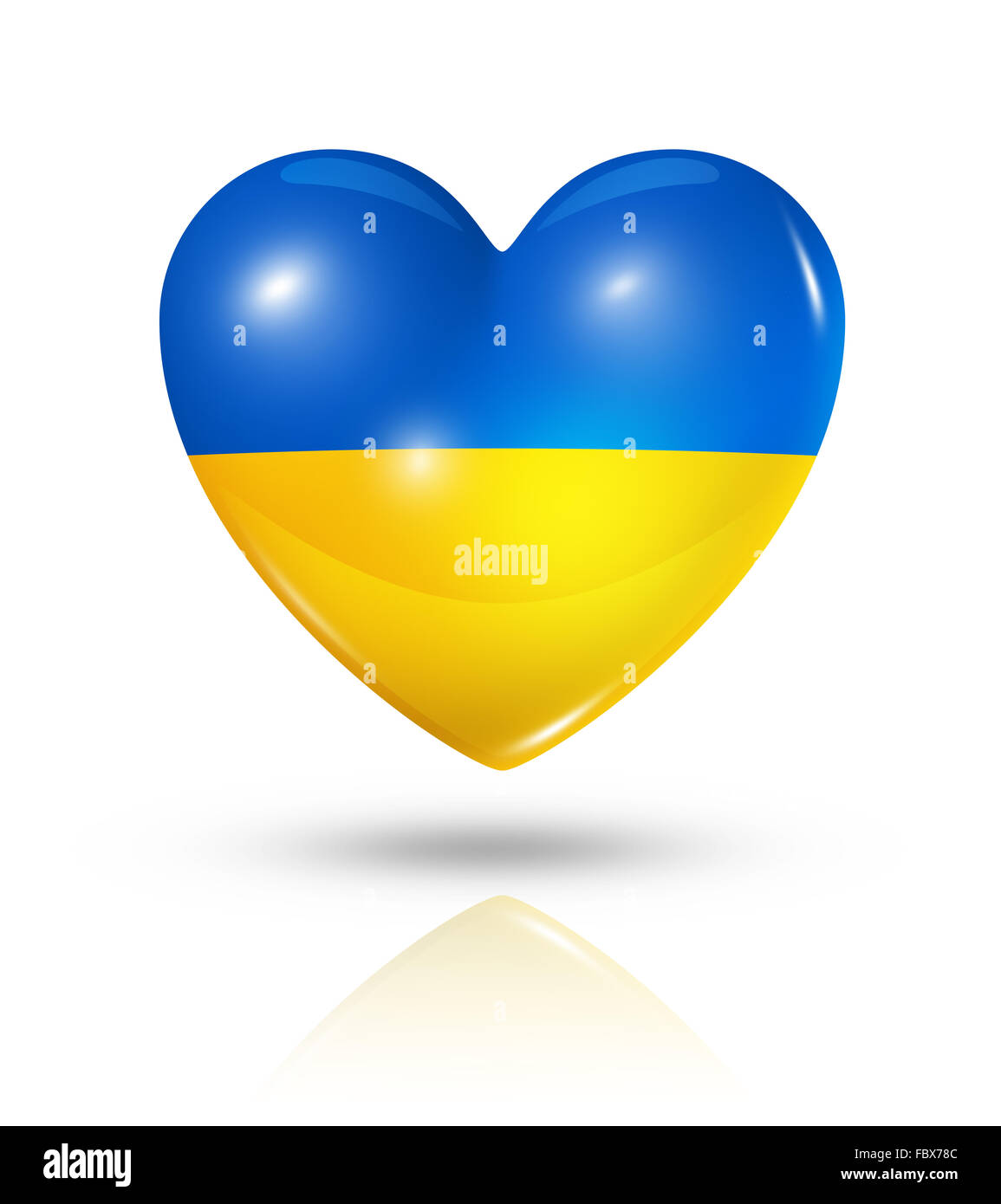 Ukraine heart icon Cut Out Stock Images & Pictures - Alamy