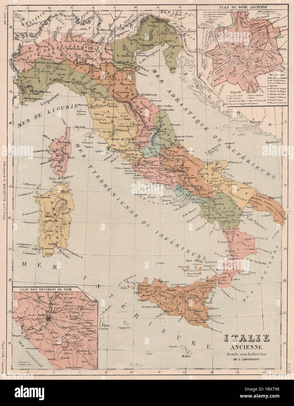 Ancient italy map hi-res stock photography and images - Alamy