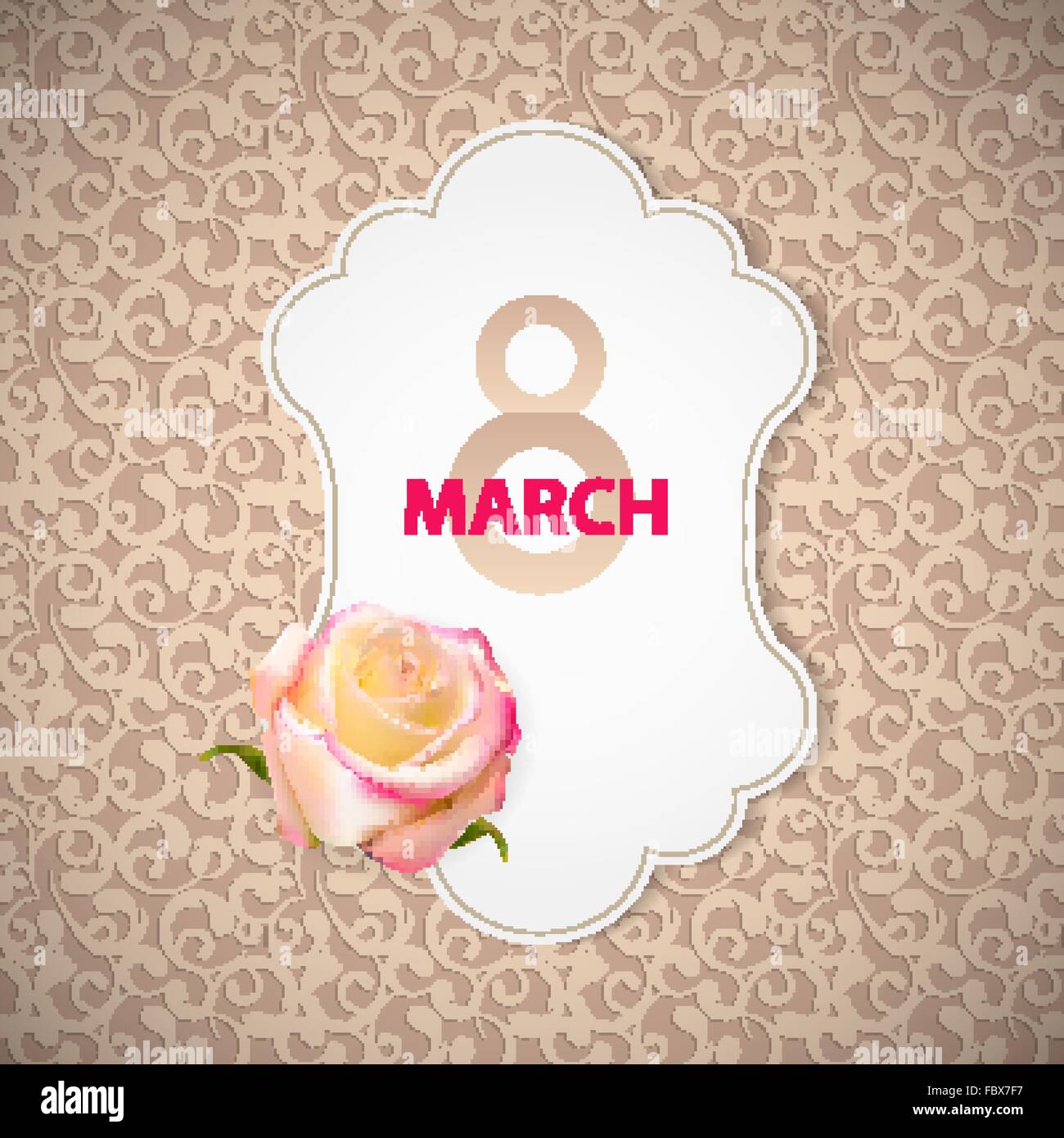 Poster 8 March Card Vector Illustration Stock Vector Image & Art - Alamy