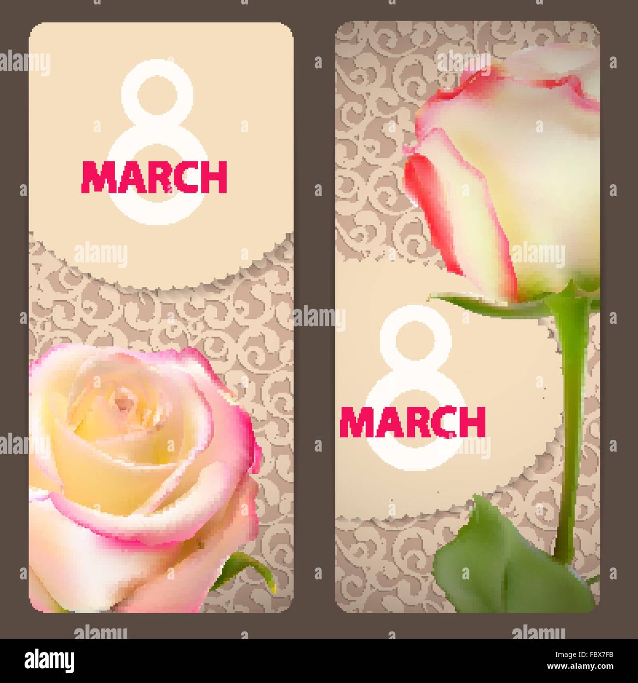 Poster 8 March Card Vector Illustration Stock Vector Image & Art - Alamy