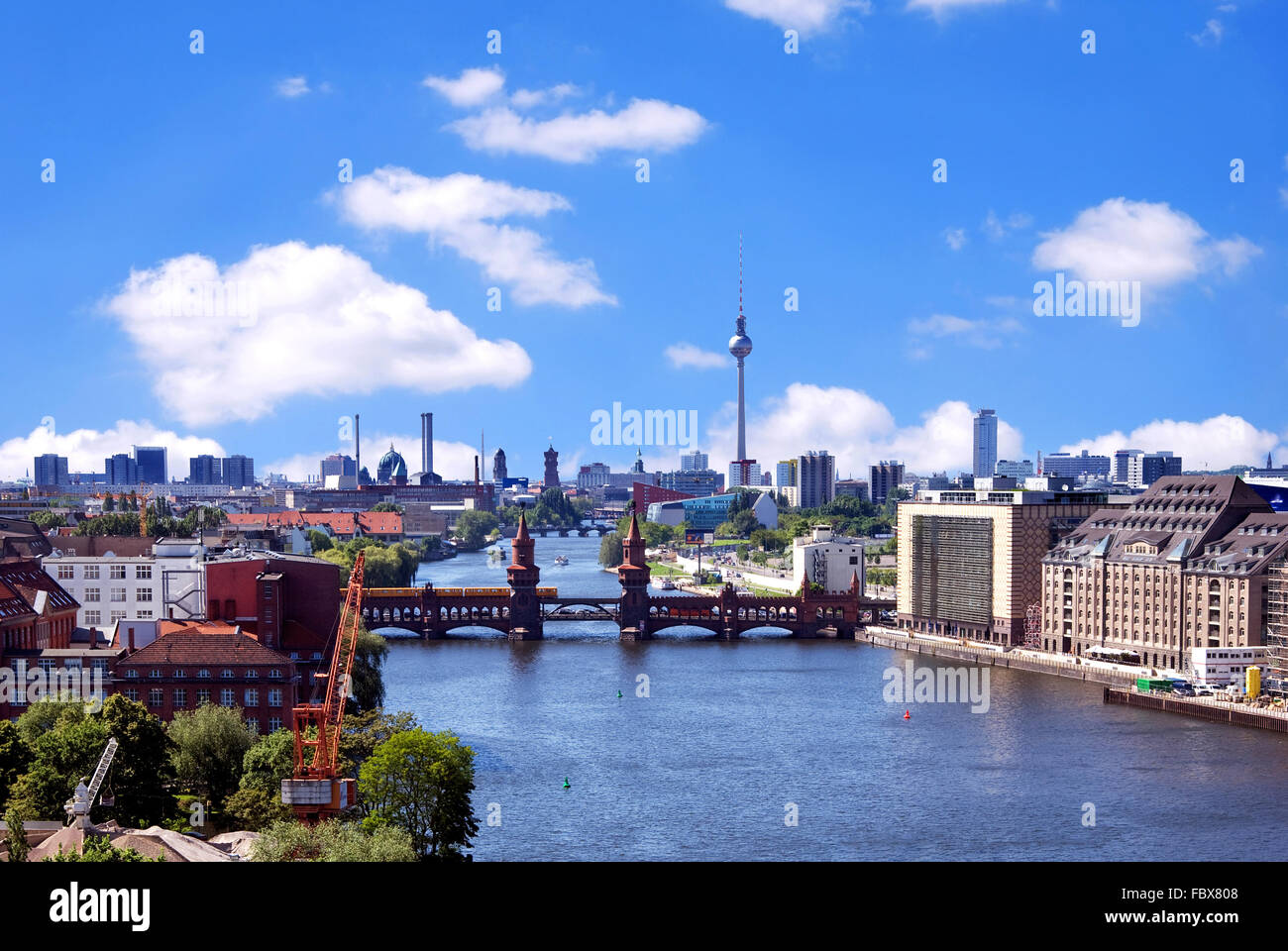 aerial photo berlin skyline Stock Photo - Alamy