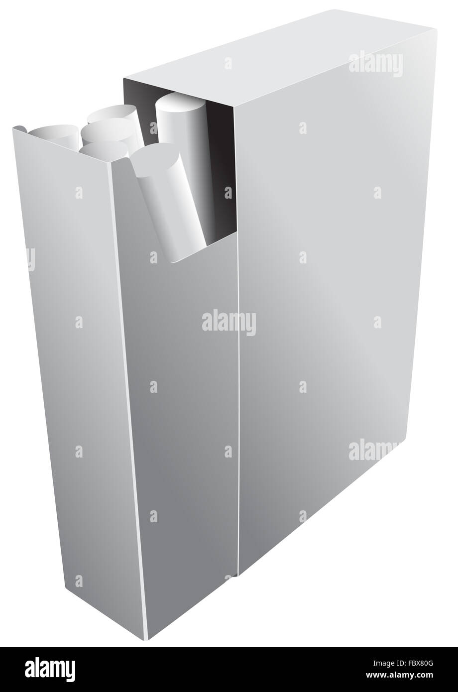 Open pack of cigarettes Stock Photo - Alamy