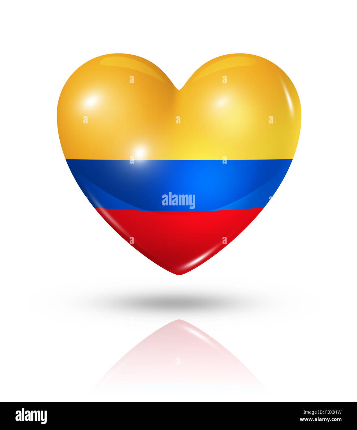 Heart colombia flag hi-res stock photography and images - Alamy