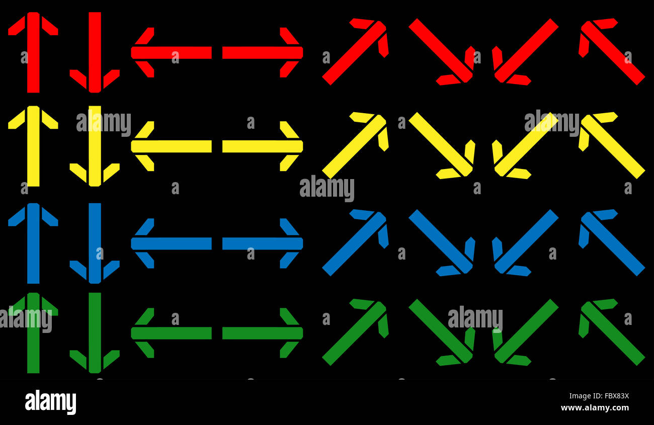Set of arrows Stock Photo - Alamy
