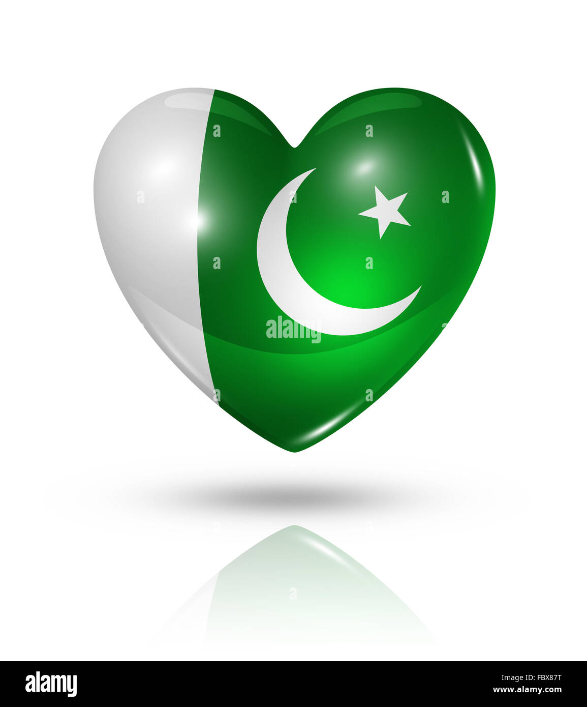 Flag pakistan on world Cut Out Stock Images & Pictures - Alamy
