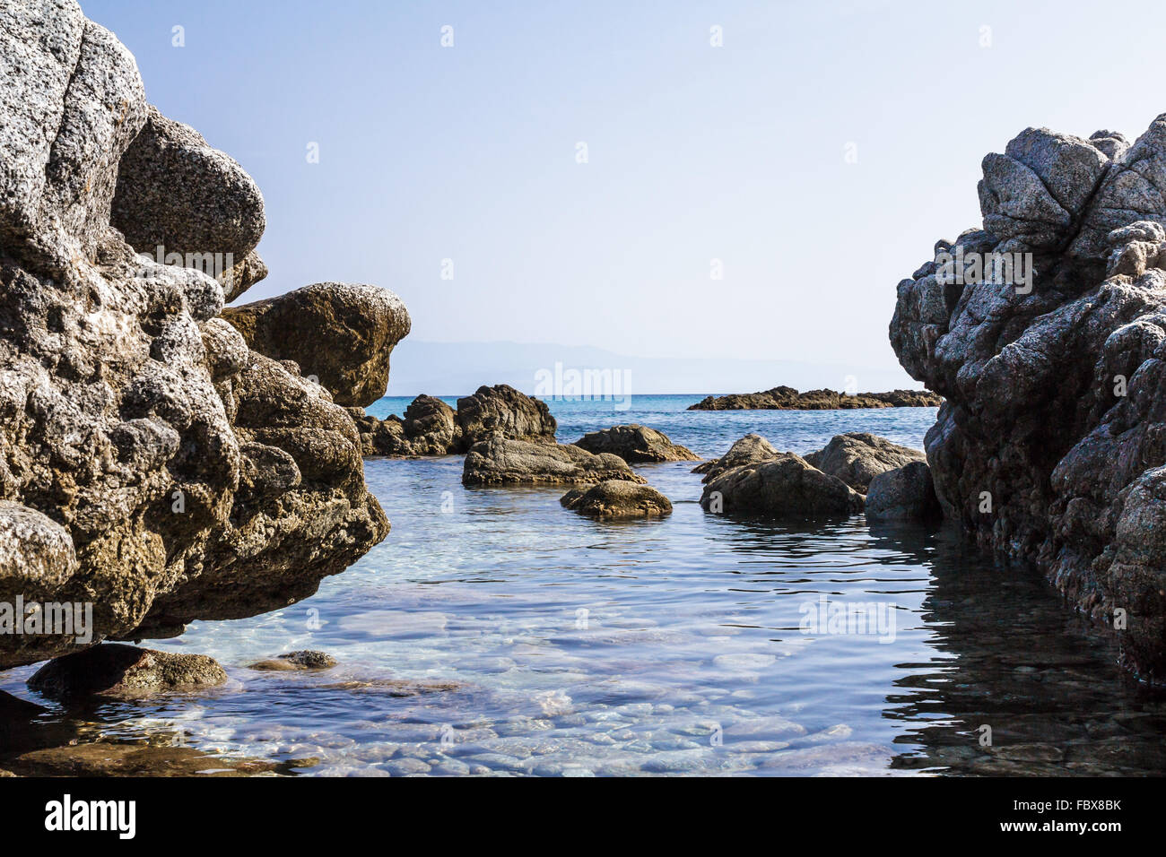 Rocks and Sea Stock Photo - Alamy