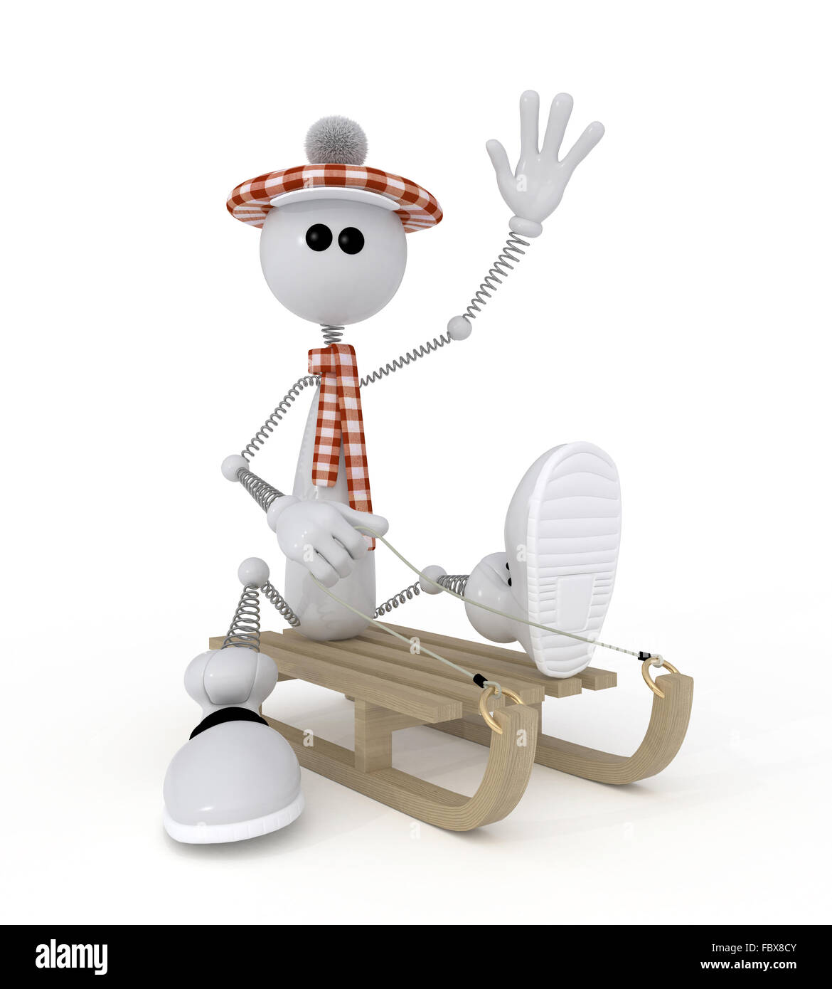 Sledge cartoon hi-res stock photography and images - Alamy