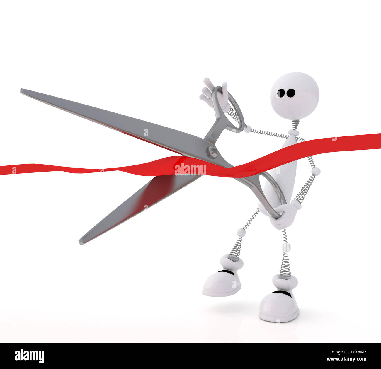 3d render little red man hi-res stock photography and images - Alamy
